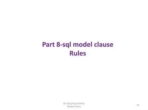Oer Unit 5 Sql Model Clause Pdf