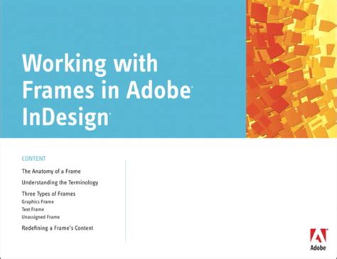 Working With Frames In Adobe Indesign Informit
