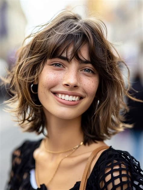 Explore 2024 Haircuts With Bangs From Bob To Long Shag Styles Long