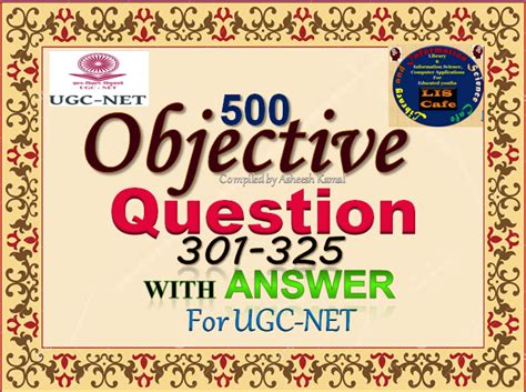 Objective Type Questions With Answer Specially Compiled For UGC NET