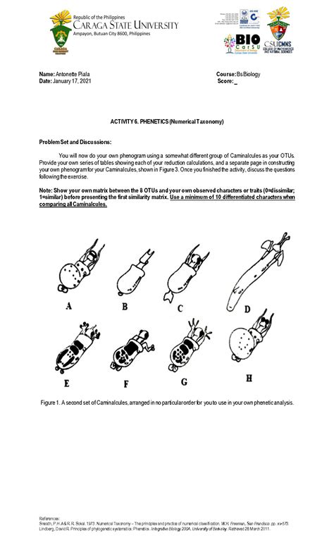 Solution Phenetics On Numerical Taxonomy Studypool