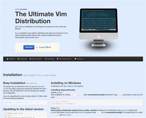 The Perfect Vimrc Vim Config File Spf13
