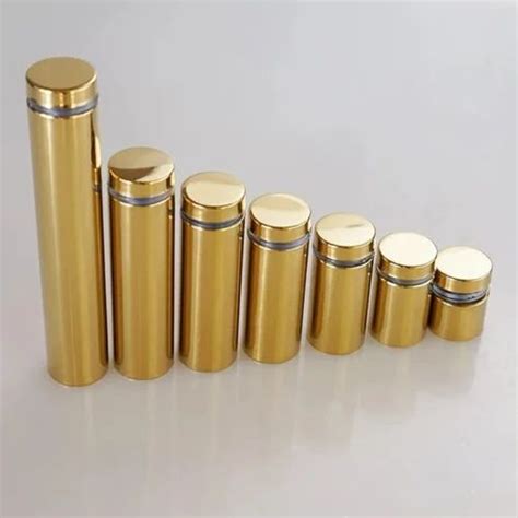 Pvd Gold Glass Stud Glass Spacer S S Glass Stud Length 6 Inch At