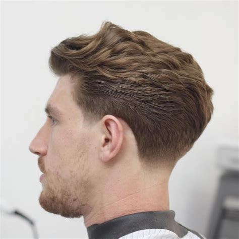 Wavy Back With Taper Fade Low Fade Long Hair Low Taper Fade Haircut
