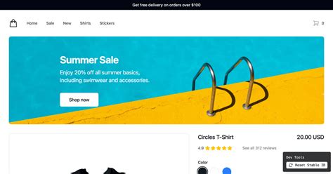 shirt shop — feature flags using next js