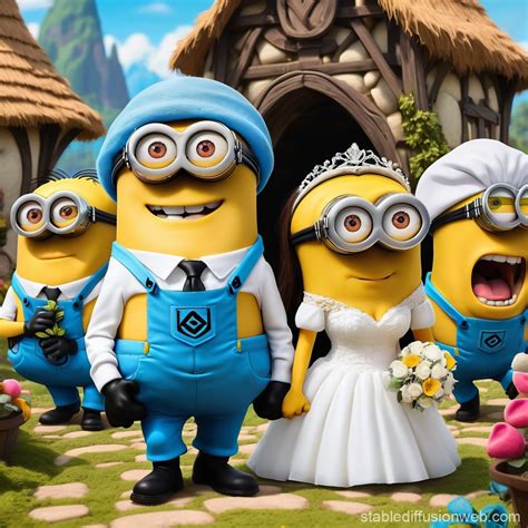 Minion Wedding 60 Photos