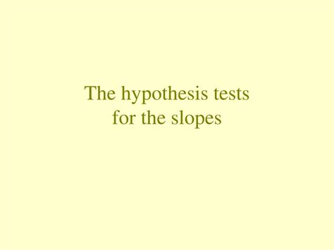 Ppt Hypothesis Tests For Slopes In Multiple Linear Regression Model