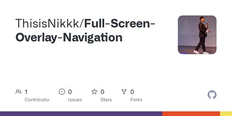 Github Thisisnikkkfull Screen Overlay Navigation