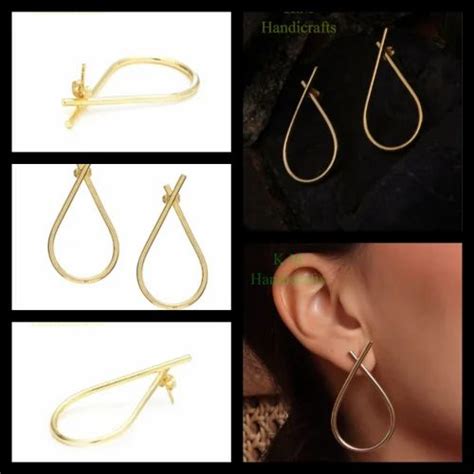 Dangle Earring Handcrafted Brass Statement Earrings At ₹ 90pair In Ghaziabad