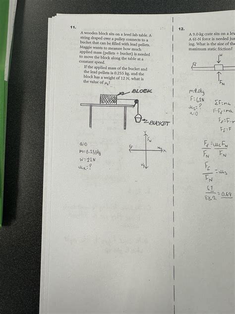 [10th Grade Physics] How Do You Solve This Friction Problem R Homeworkhelp