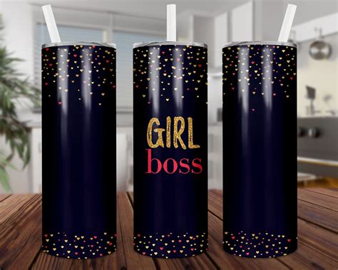 Girl Boss Gold Straight And Tapered Sublimation Digital Etsy