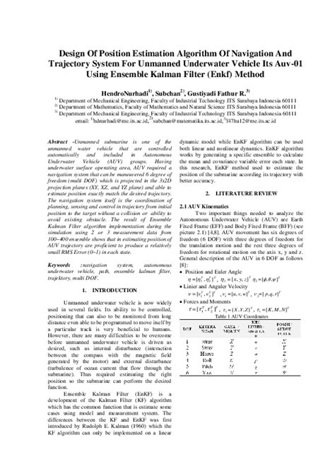 Pdf Inertial Sensor Self Calibration Module For Autonomous Underwater