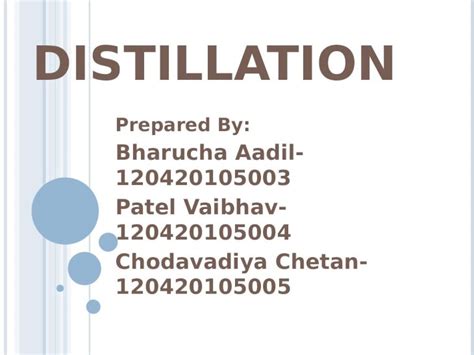 Ppt Distillation Dokumen Tips