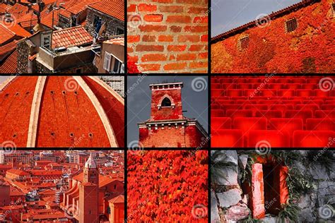 Rojo En Edificios Imagen De Archivo Imagen De Rojo Planta 14621615