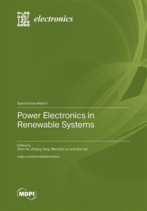 Power Electronics In Renewable Systems Mdpi Books