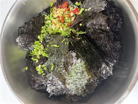 묵은 김 요리 ~ 김무침 만드는법