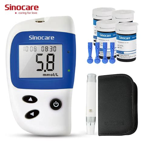 Sinocare Noninvasive Glucose Meter Device With Sensor Glucometre Non