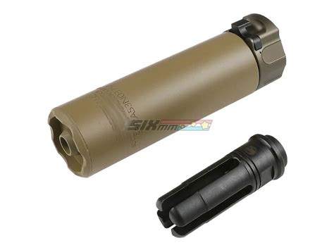 5ku Qd Socom 556 Mini2 Silencer With 14mm Ccw Flashider Tan Sixmm