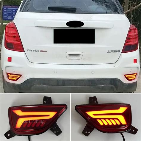 2pcs Car Led Rear Bumper Tail Lights For Chevrolet Trax U200 2017 2018