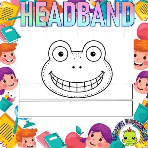 Frog Hat Craft Crown Headband Zoo Animal Activities Pond Life