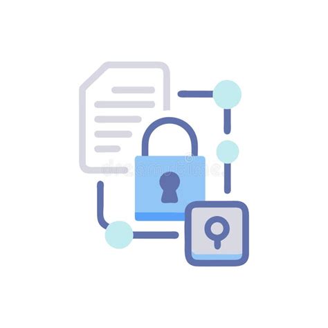 Essential Data Privacy Icon For Compliance Strategies Stock Illustration Illustration Of