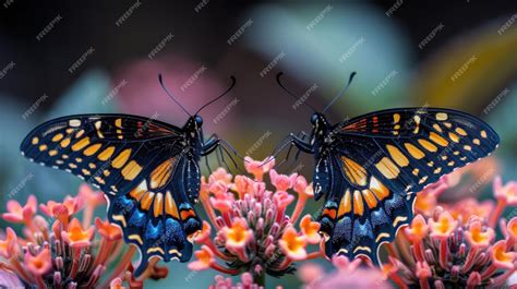 Elegant Flutter Butterflies Background Offering Charming Wallpaper Banner Design Ideal For