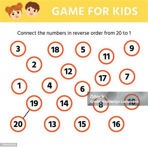 유치원 아이 들을 위한 수학 교육 논리 게임 숫자를 역방향으로 연결 합니다 0명에 대한 스톡 벡터 아트 및 기타 이미지 0명 가리키기 개체 그룹 Istock