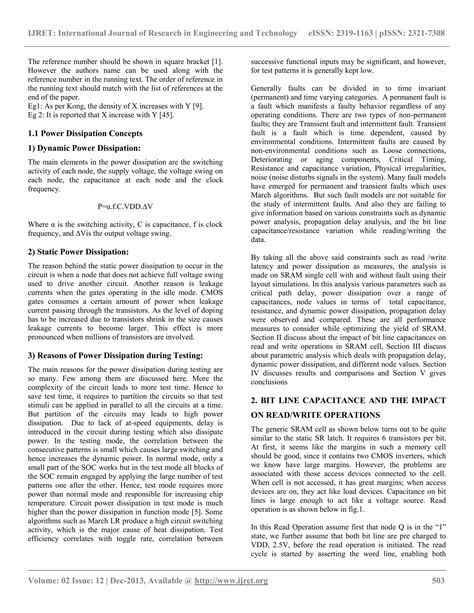 Fault Model Analysis By Parasitic Extraction Method For Embedded Sram Pdf