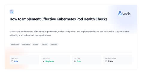 How To Implement Effective Kubernetes Pod Health Checks Labex