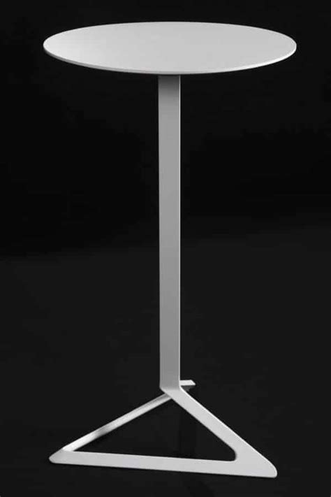 Design Vertical Table White Round 59 Cm Roudaamo Event Warehouse