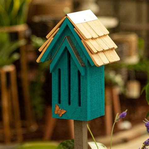 Mademoiselle Butterfly House W Stake Teal