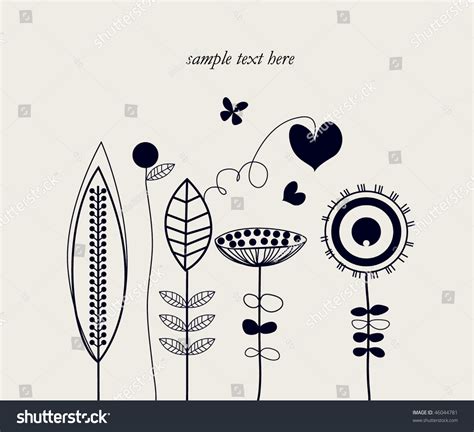 Silhouettes Flowr Pattern Over 4 Royalty Free Licensable Stock Vectors