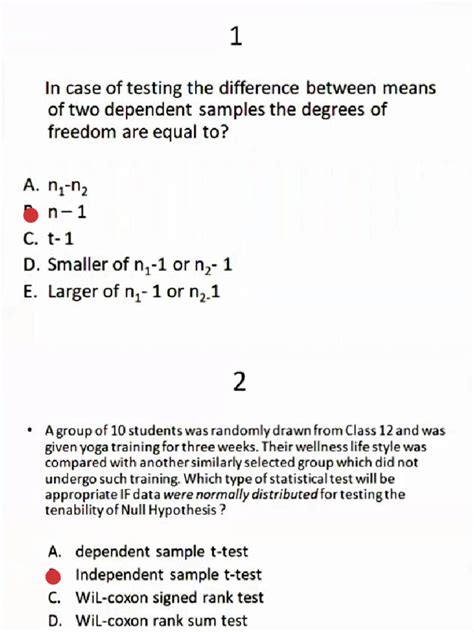 Dependent Sample T Test Pdf