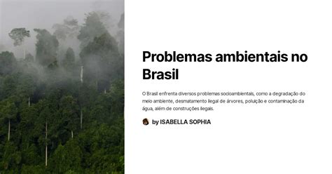 Problemas Ambientais No Brasil