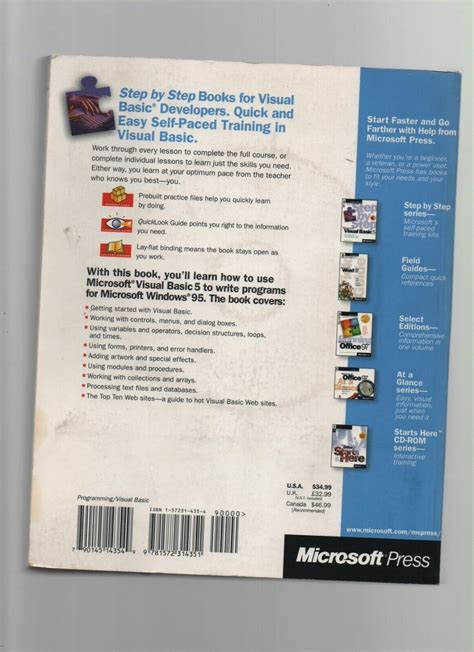 Step By Step Microsoft Visual Basic 5 Microsoft Press Sc 1997