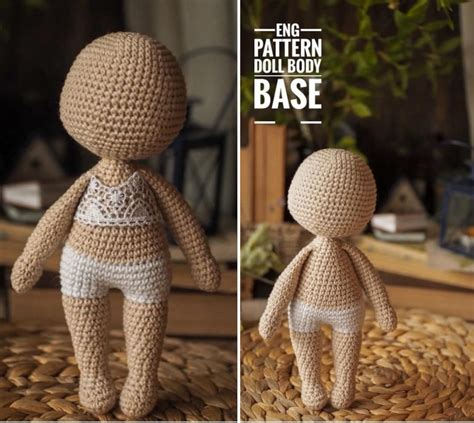Basic Doll Body Crochet Pattern Easy Amigurumi Doll Base Human