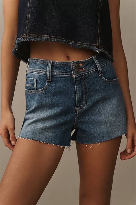 Pilcro Mid Rise Micro Denim Shorts Anthropologie