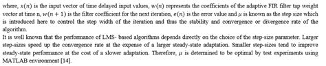 A Novel Lms Algorithm Applied To Adaptive Noise Cancellation With Varying Parameters