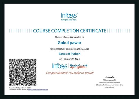 Gokul Pawar On Linkedin Python Programming Infosysspringboard Neverstoplearning