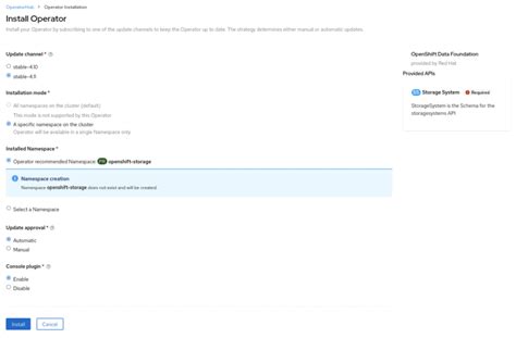how to install openshift data foundation odf 4 11 in a disconnected