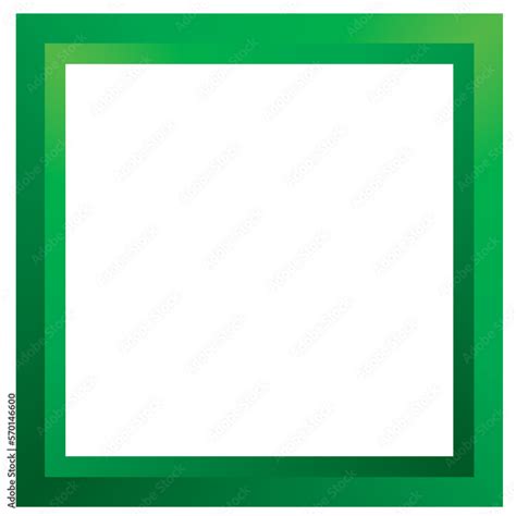Simple Green Border Frame Vector Stock Vector Adobe Stock