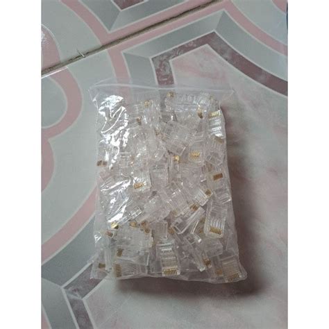 Rj45 Connector Pure Copper 100pcs Pass Through Or Non Pass Through