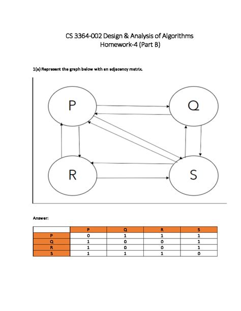 Cs 3364 Homework 4 Part B Solution Cs 3364 002 Design And Analysis