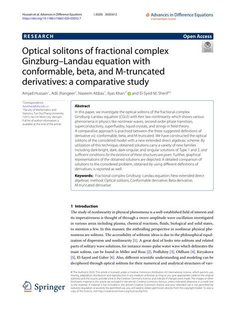 Pdf Optical Solitons Of Fractional Complex Ginzburg Landau Equation