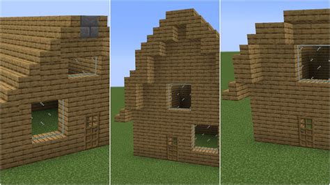 Minecraft Wood House Roof