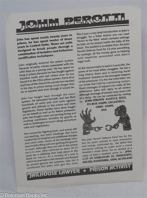 John Perotti Handbill