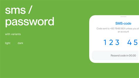 Sms Pin Code Screens Figma