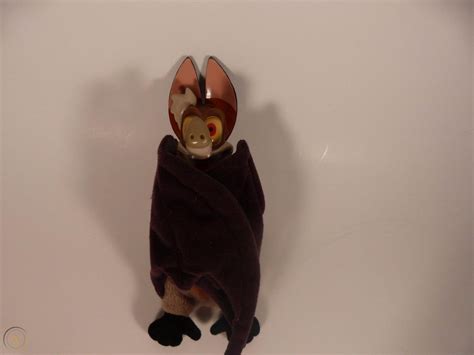 Vintage 1998 Ferngully Batty Koda Bat Brown Vinyl Head Last Rainforest