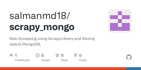 Github Salmanmd18scrapymongo Web Scrapping Using Scrapy Library
