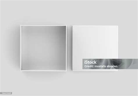 화이트 스퀘어 박스 모형 빈 신발 상자 포장 용기 빛 배경에 격리 된 3d 렌더링 상자에 대한 스톡 사진 및 기타 이미지 상자 카드보드 0명 Istock